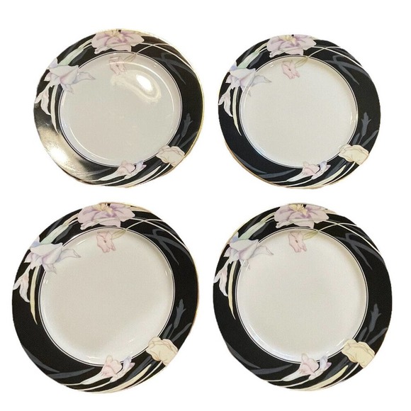 Mikasa | Dining | Mikasa Fine China Charisma Black Salad Plate 7 2 L950 ...